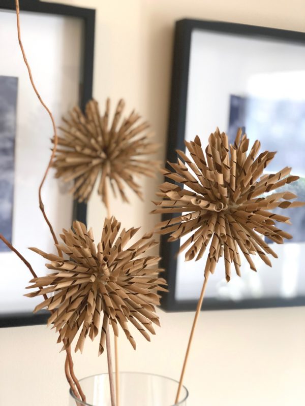 Pretty Spiky Kraft Paper Flower Craft Tutorial — EPC Crafts